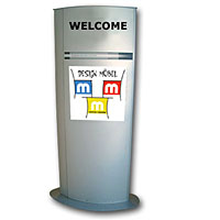 Pylon Aluminium – MMM – Mietmöbel Loungemöbel für Messen und Events