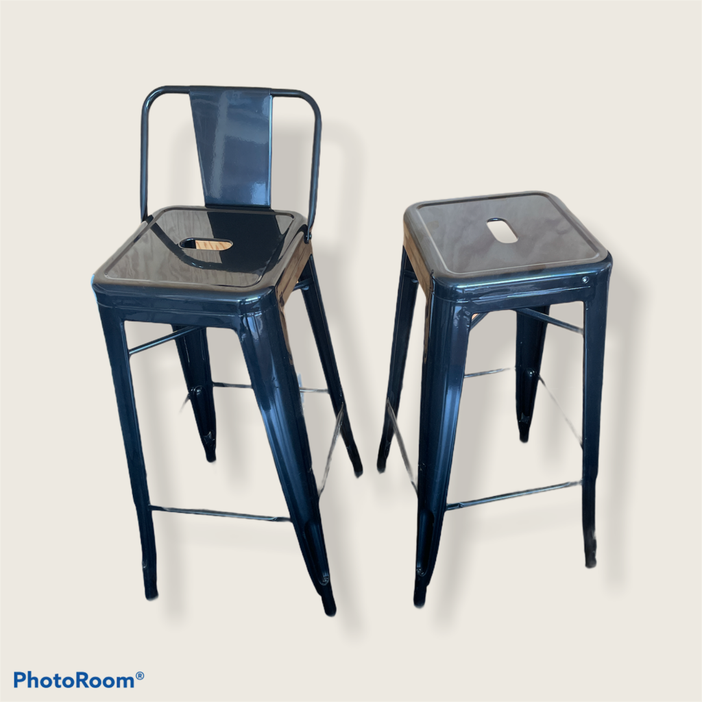 Barhocker Skul Metall schwarz Industry Design Barhocker – MMM ...